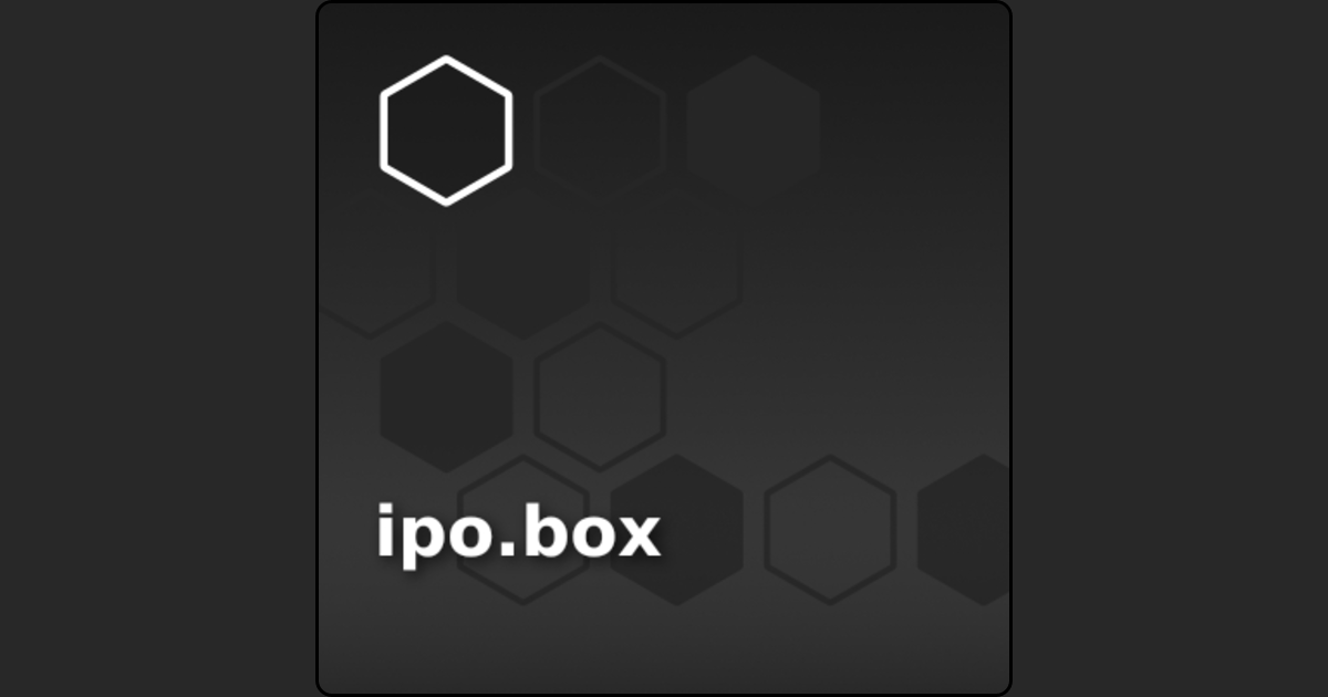 ipo.box - Profile | .box